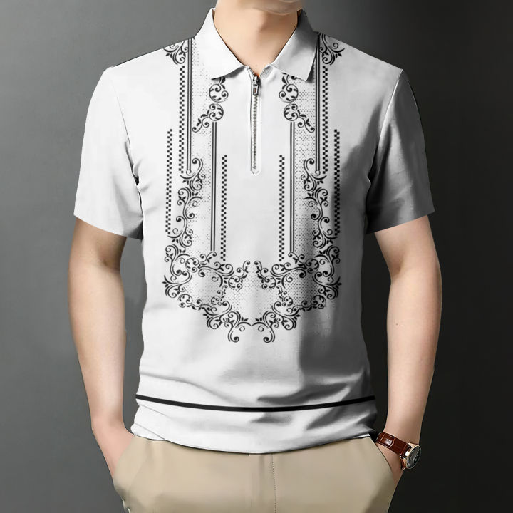 Zipper Polo For Men Formal Asean Attire For Men Polo Shirts For Men ...