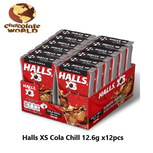 Halls XS Cola Chill Sugar Free (12.6g x6pcs) | Lazada