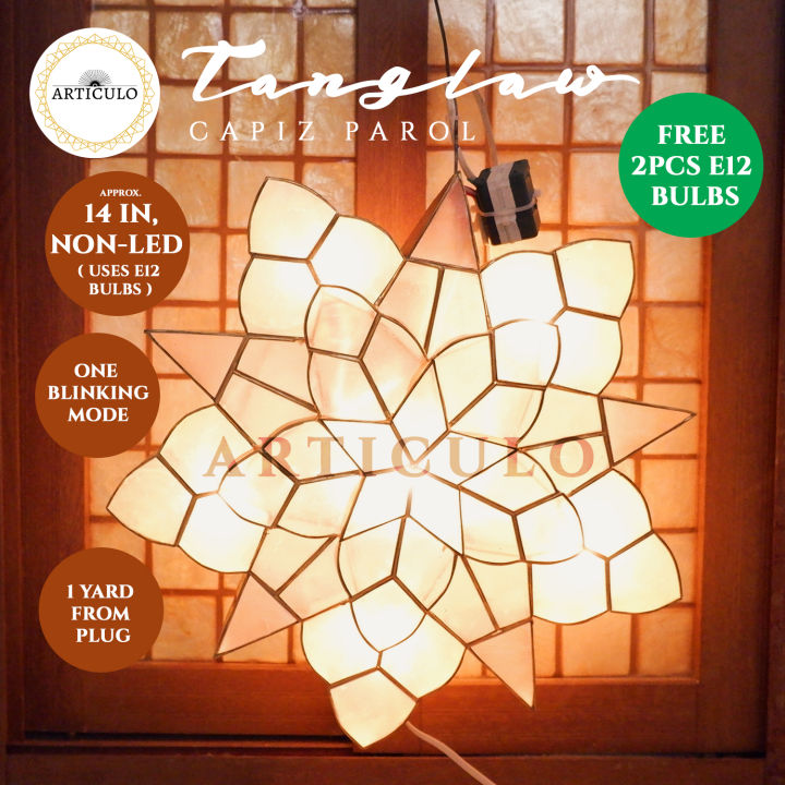 ARTICULO - TANGLAW authentic capiz parol ( star shape ) | Lazada PH