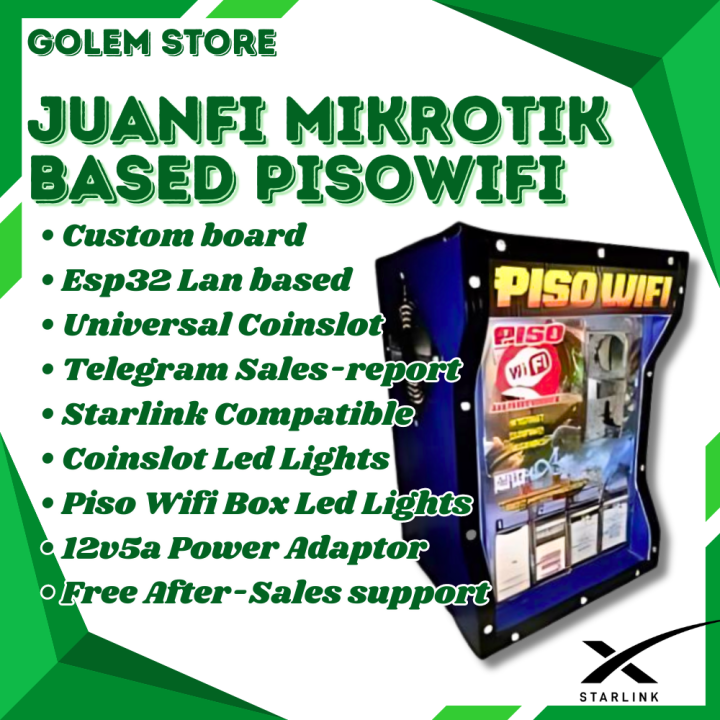 Golemstore Piso Wifi Complete Package Mikrotik Based JuanFi | Lazada PH