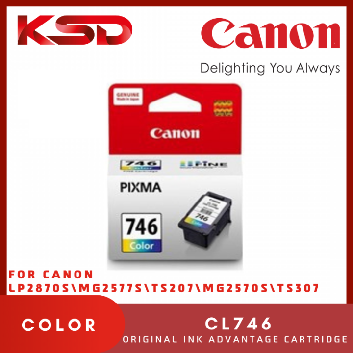 Canon CL-746S/ CL-746/CL-746XL CL746S/CL746/CL746XL Original Ink Color ...