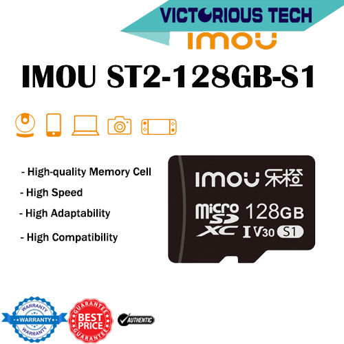 IMOU 128GB High-Speed SD Card for CCTV Security - Compatible with ...