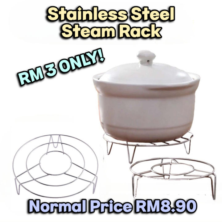 Stainless Steel Steaming Rack Insulation Rack Kitchen Gadgets Water ...