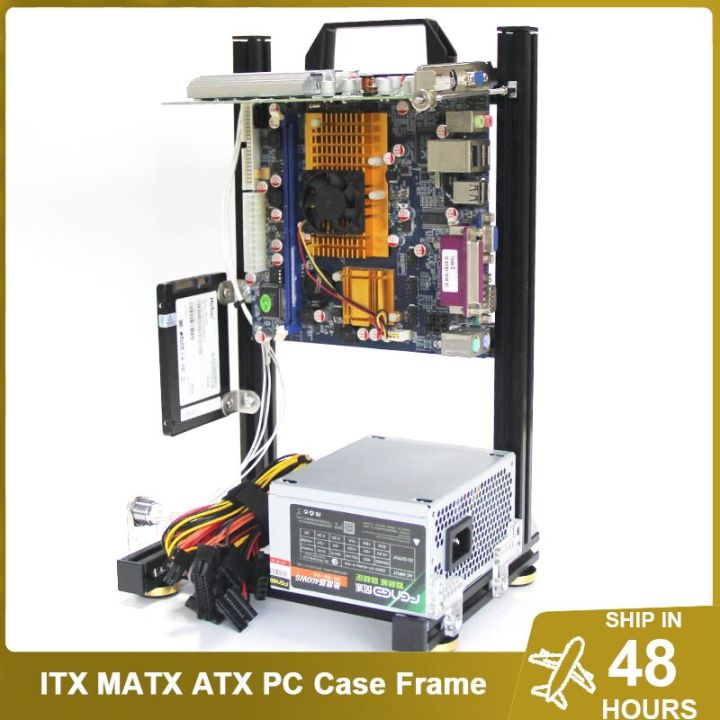 MOD ITX MATX ATX Portable PC Case Open Frame Rack,DIY Water Cooling ...