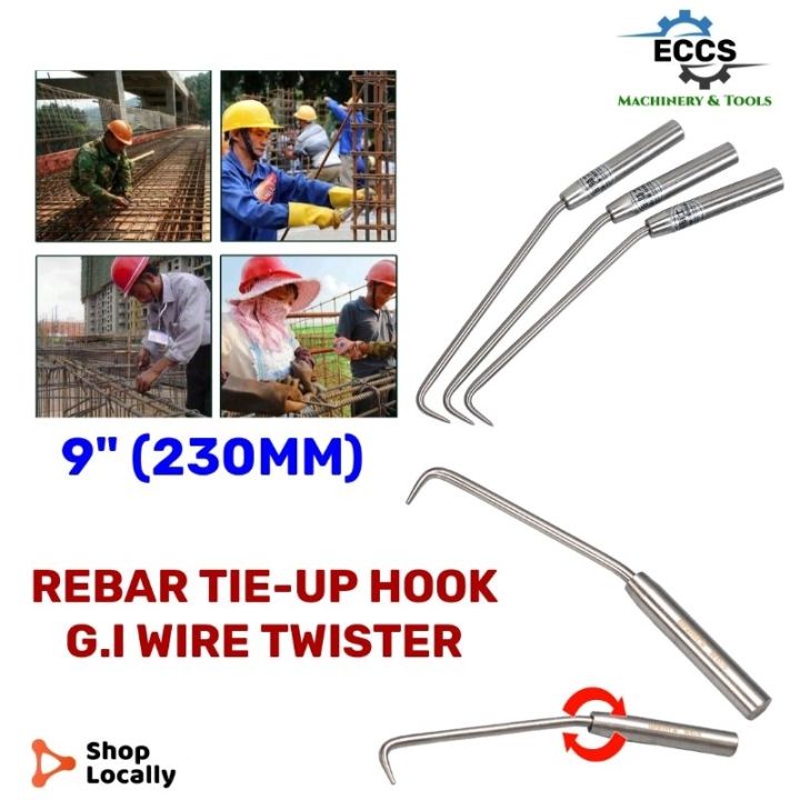 9" REBAR Y BAR TIE - UP HOOK G.I WIRE TWISTER CONSTRUCTION SITE | Lazada