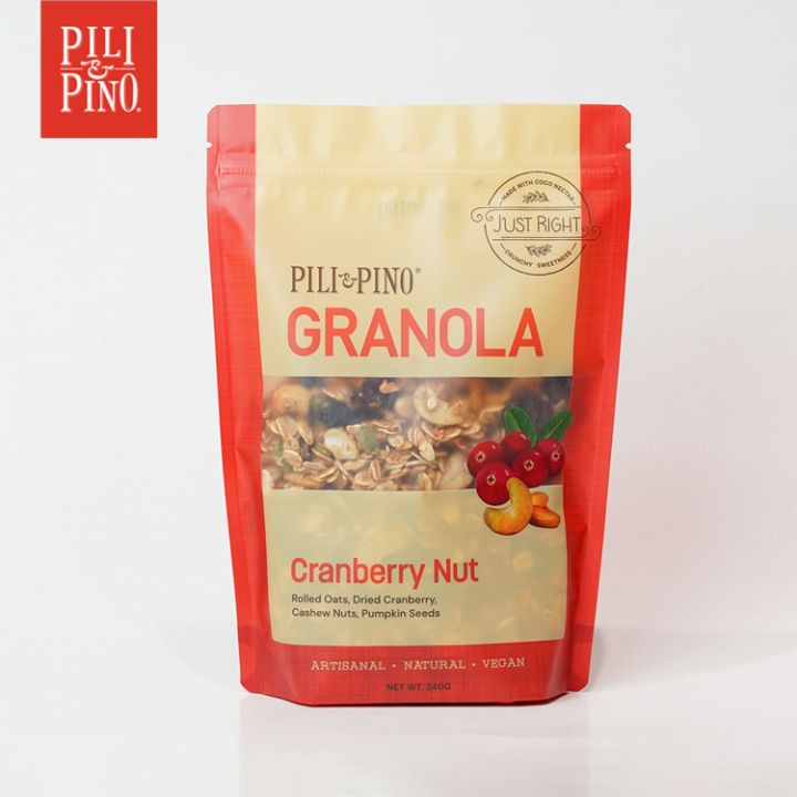 Pili & Pino Cranberry Nut Granola 240g | Lazada PH