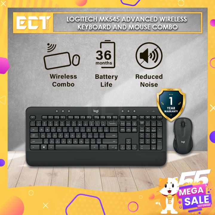 Logitech Mk545 Advanced Wireless Keyboard And Mouse Combo For Business Lazada