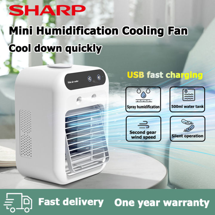 Sharp Aircon Air Cooler Mini Portable Air Cooler Multifunction Mini Fan ...