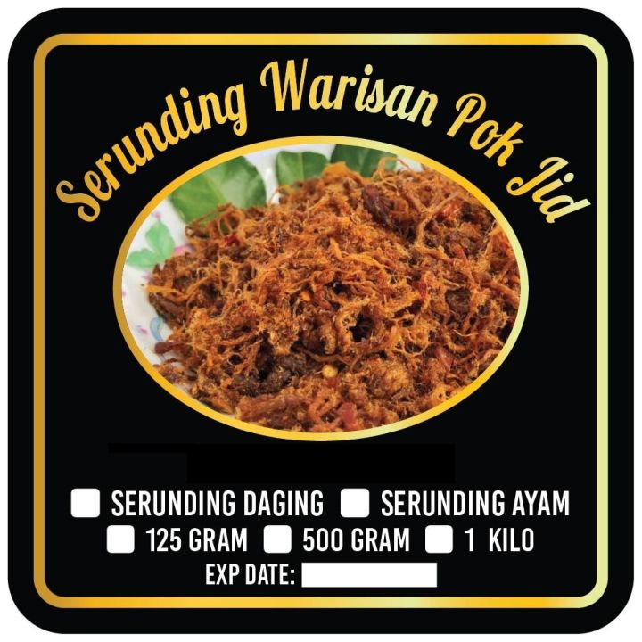 Serunding Warisan Pok Jid/ Serunding Viral/ Serunding Homemade - Dibuat ...