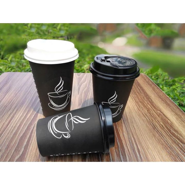 100pcs 8oz 12oz Paper Cup Disposable Drinking Cup Coffee Cup Cawan ...