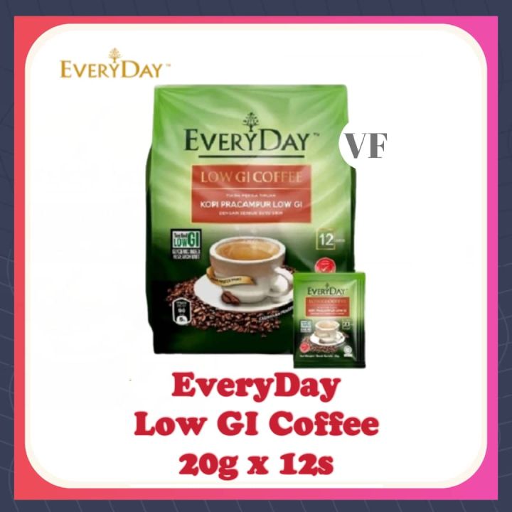 EVERYDAY Low GI Coffee 20g x 12 Sachets - Halal [Exp 2027] | Lazada ...