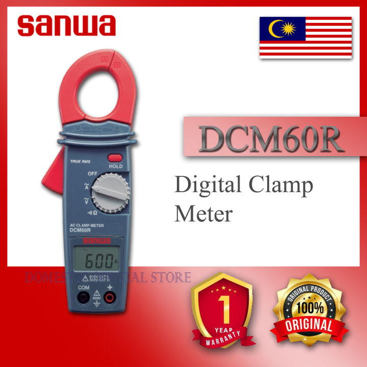 Sanwa DCM60R AC Clamp Meter (Low Cost & DMM Functions) | Lazada