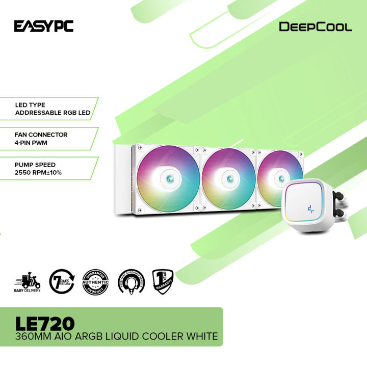 EasyPC | Deepcool LE520 / LE720 240mm AIO Liquid Cooler w/ Anti-Leak ...