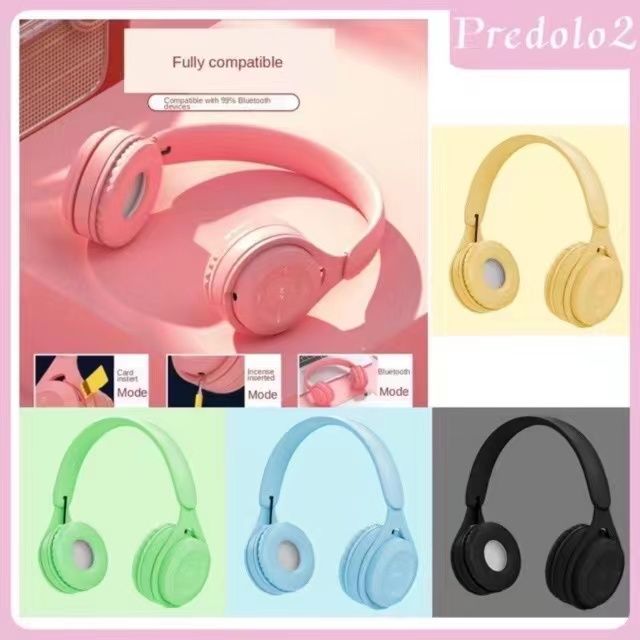 Macaron Color Y08 Wireless Headphone Fashion Style Wireless Bluetooth ...