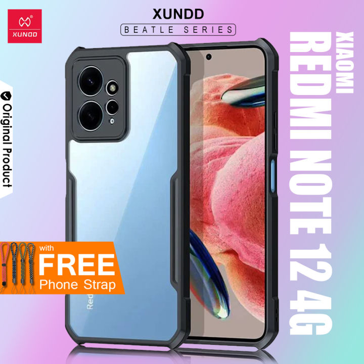 Xundd [Original] Beatle Clear Hybrid Shock Proof Armor Case for Xiaomi Redmi Note 12 4G | Lazada PH