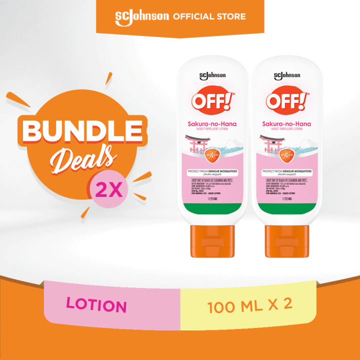 OFF! Sakura-No-Hana Mosquito Repellent Lotion 100ml Twin | Lazada PH