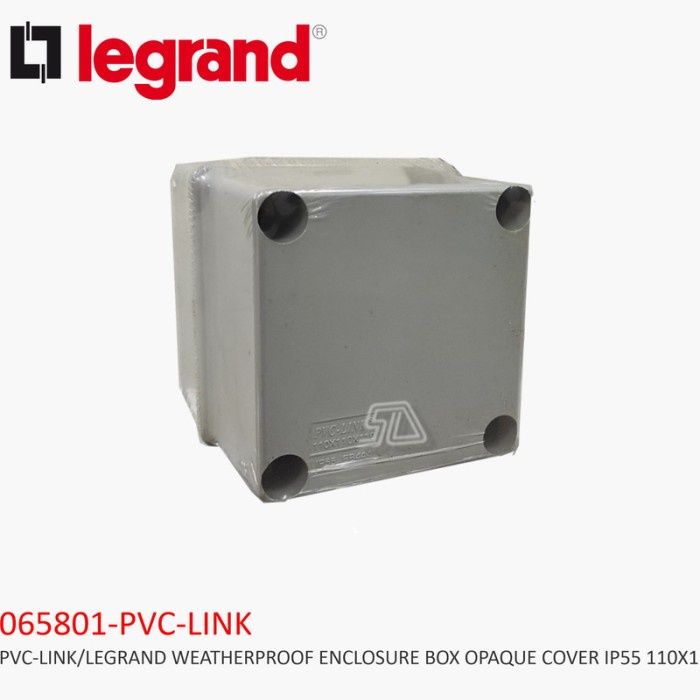 PVC-LINK WEATHERPROOF ENCLOSURE BOX OPAQUE COVER IP55 110X110X110 ...
