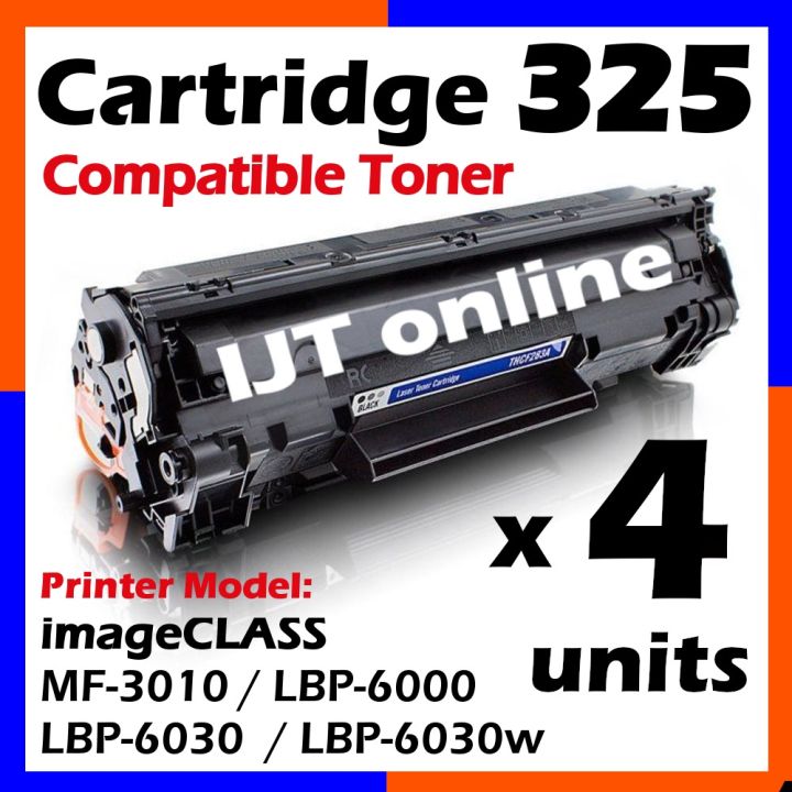 4 Units Laser Toner Compatible to Canon 325 Cart 325 Cartridge 325 ...