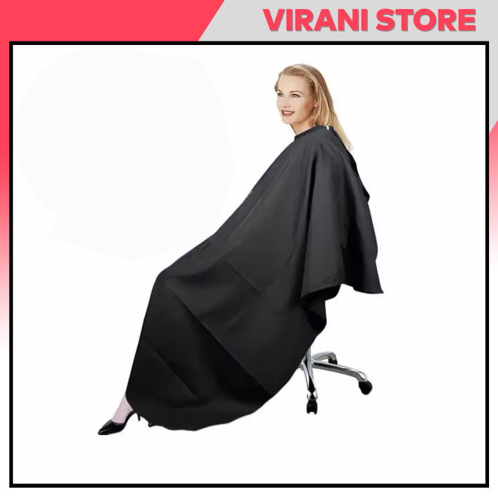 Barber Cape Men Women Salon Hairdressing Black Cloth Cutting Gown Cover ...