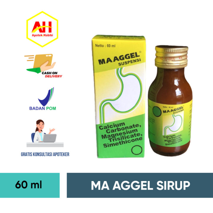 Maaggel Maag gel Magel maghgel sirup 60ml 60 ml Obat maaggel Obat Magel ...