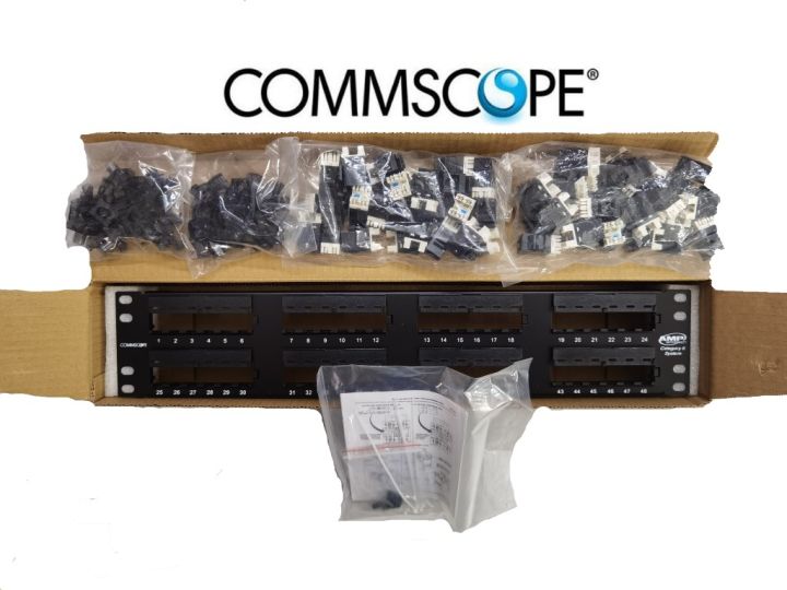 Commscope CAT6 Patch Panel 48 port (Category 6 )with cable management ...