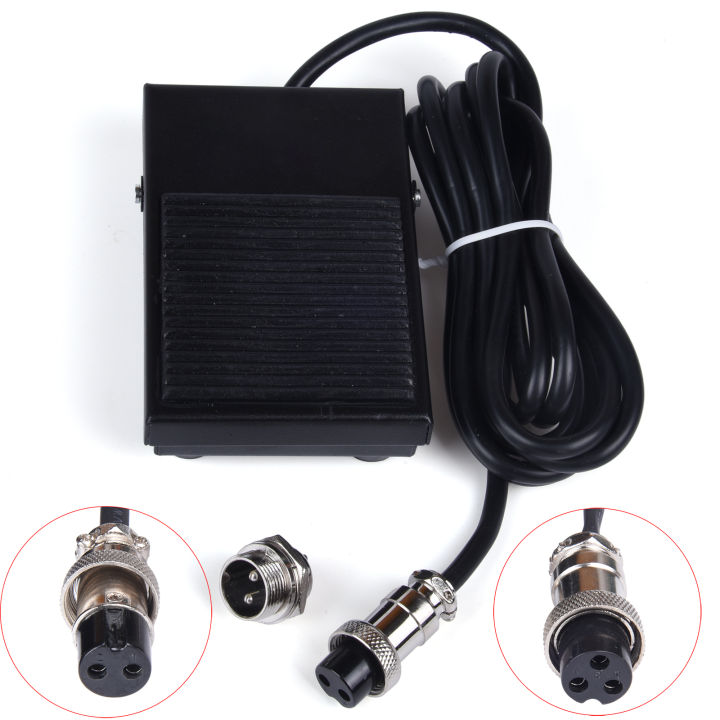 2 Pins 3 Pins Foot Pedal Power Controller Switch Hands-free For TIG ...
