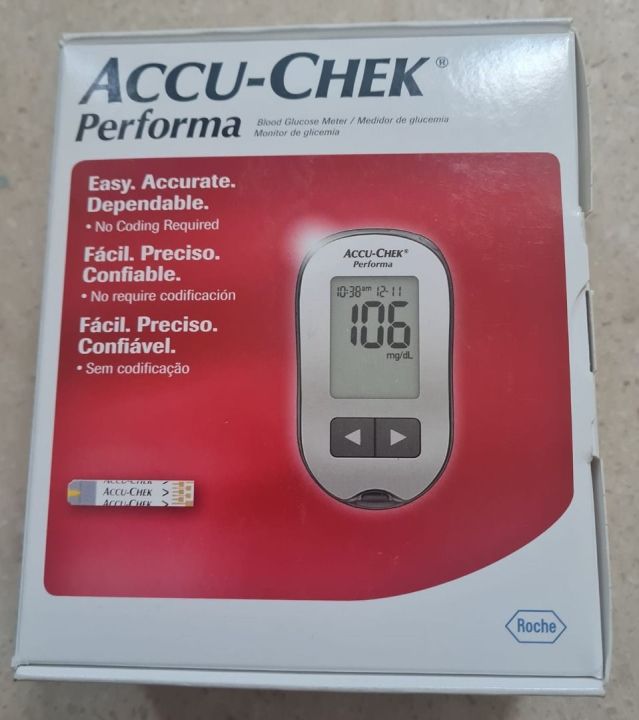 Roche Accu-Chek new performa blood glucose meter | Lazada Singapore