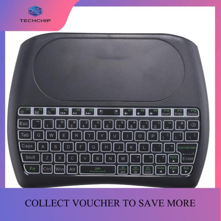 TECHCHIP-Backlight Bluetooth Keyboard D8 Super English 2.4G Wireless ...