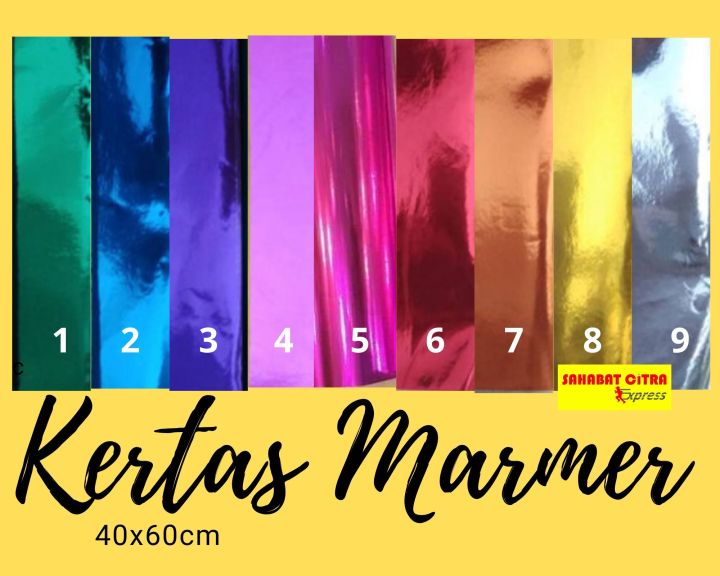KERTAS MARMER/KERTAS KILAP 40X60CM 艺术纸 | Lazada Indonesia