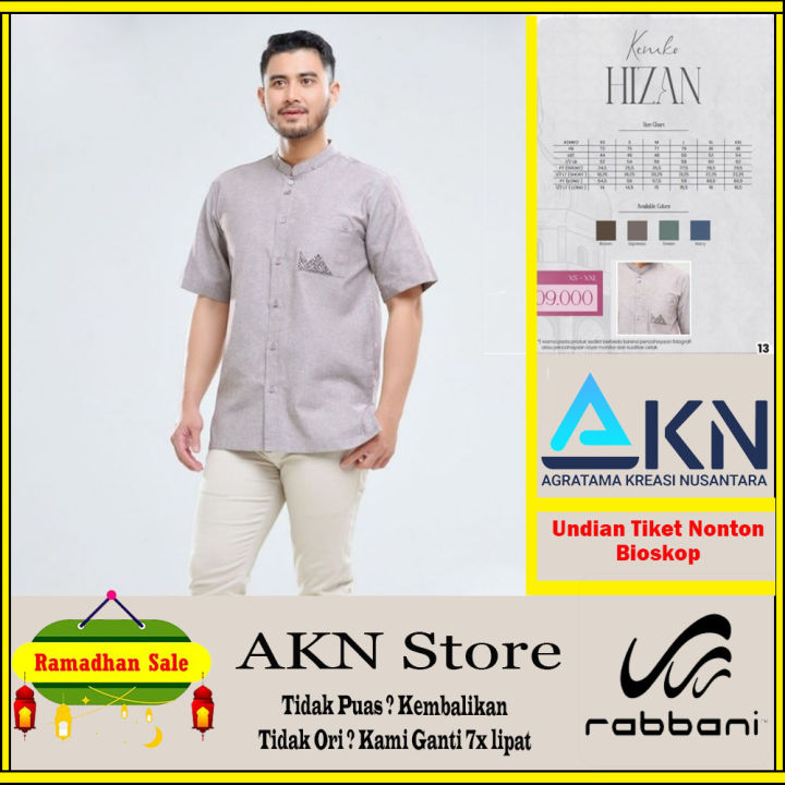 Rabbani Kemeja Koko Hizan Lengan Pendek Ramadan 2024 | Lazada Indonesia