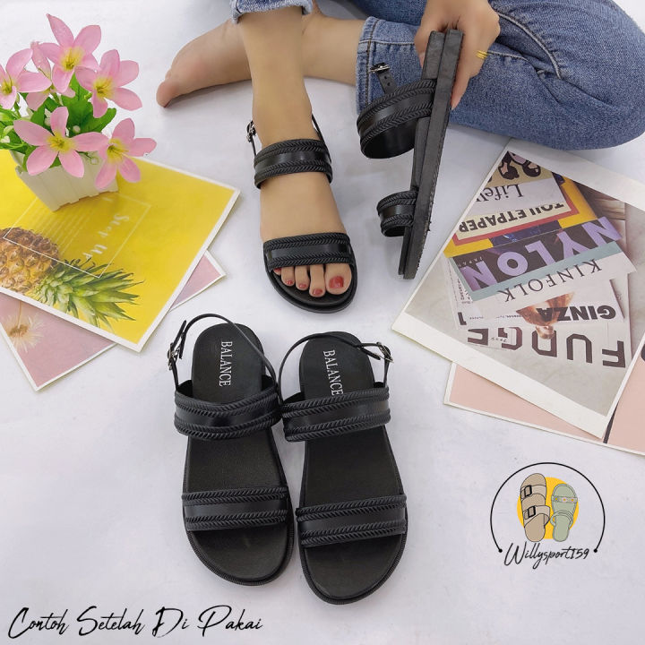 sendal gunung cewe terbaru 2022 balance kekinian jelly import nyaman di ...
