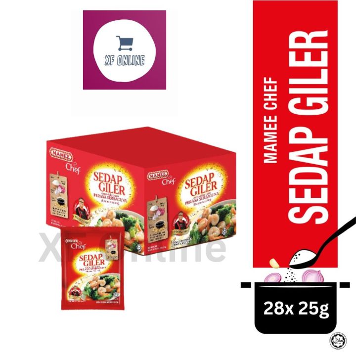 Mamee Chef SEDAP GILER All in 1 Seasoning Box 28 sachets x 25g | Lazada