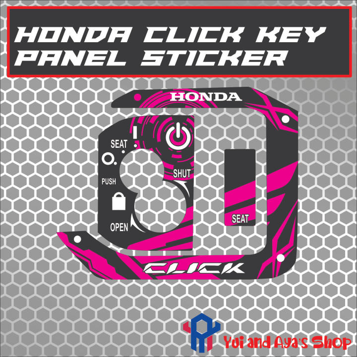 Honda Click V2 V3 V4 Key Panel Printed Laminated Sticker | Lazada PH