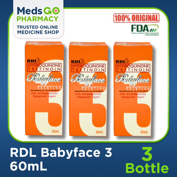 RDL BABYFACE 3 60mL - 3 Bottles | Lazada PH