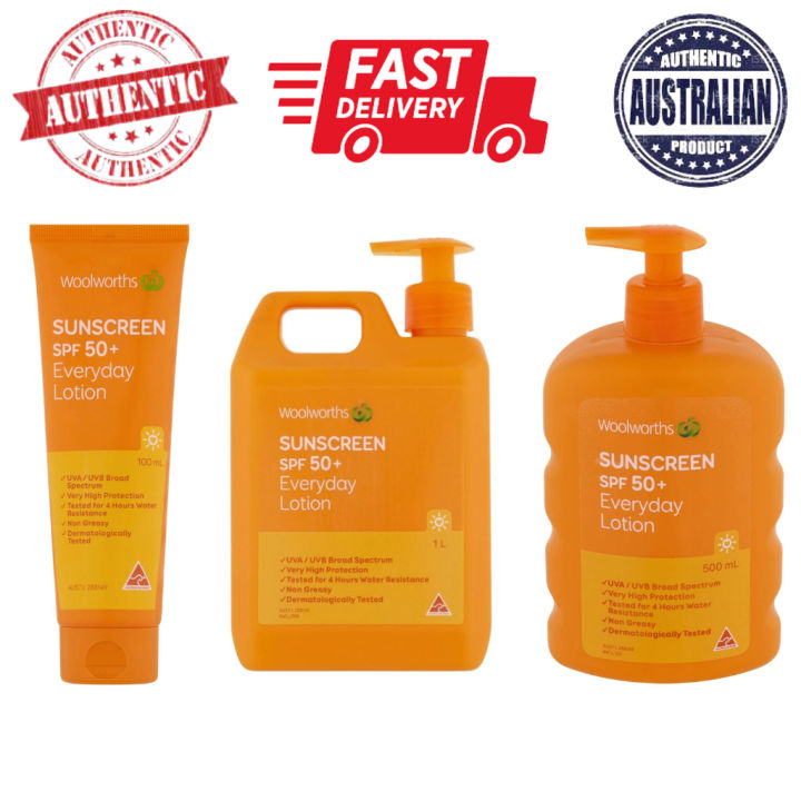 Authentic Woolworths Sunscreen SPF 50+ Everyday Lotion UVA UVB | Lazada PH