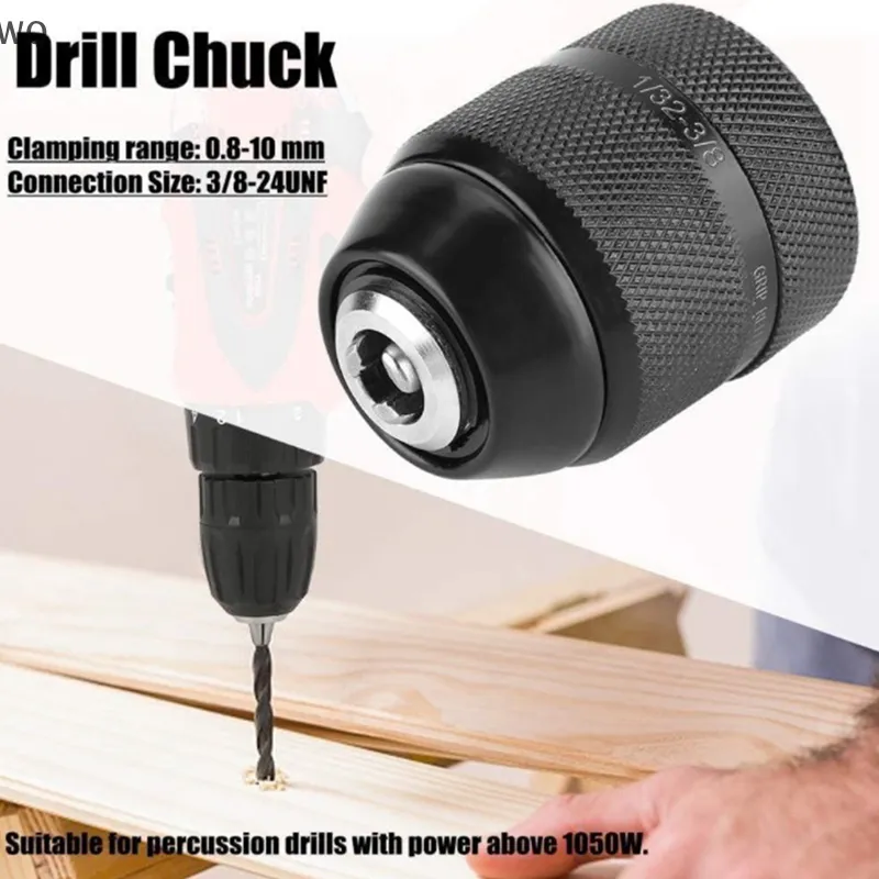 WQ Keyless Drill Chuck 3/8 Thread 0.8mm-10mm locking function Metal ...