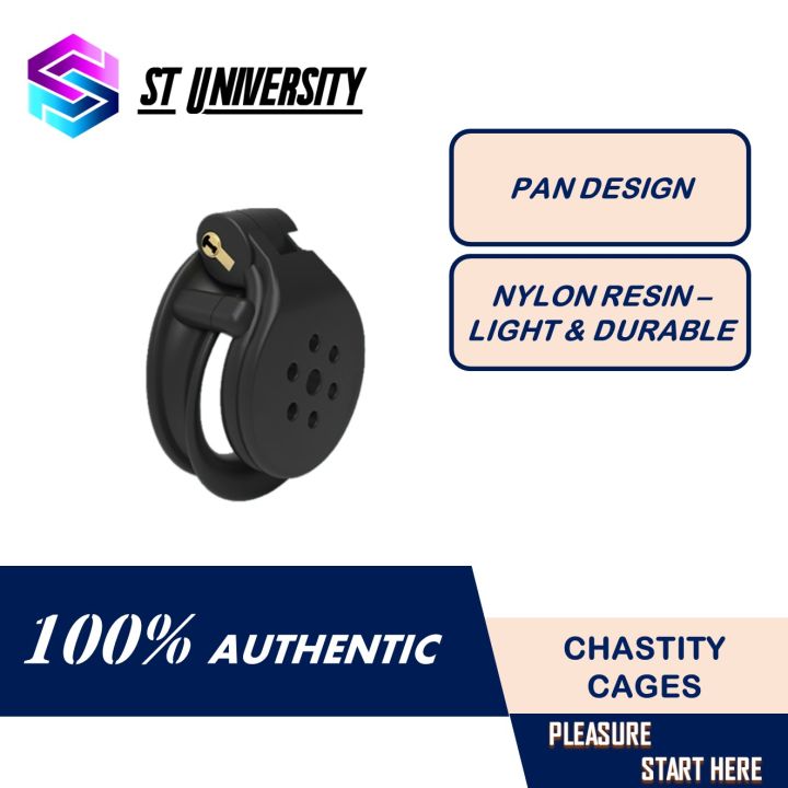 Pan Design Cage Male Chastity Cage Double-Arc Cuff Lock Cages Belt ...