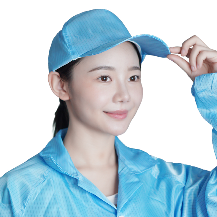 Blue/White Anti-static Cap Factory Work Cap ESD Cap Dust-free Work Hat ...