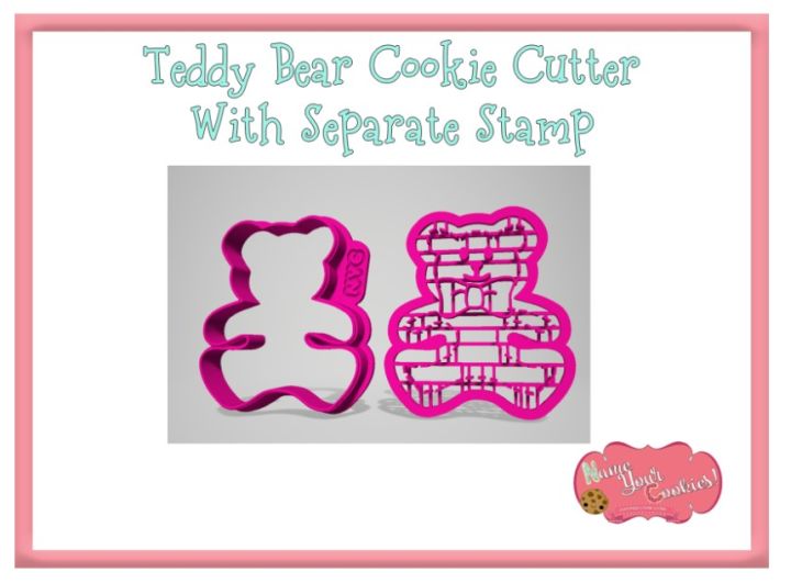 TEDDY BEAR COOKIE CUTTER WITH SEPARATE STAMP | Lazada PH