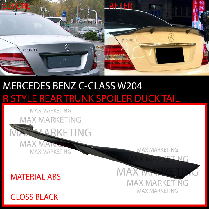 MERCEDES BENZ C-CLASS W204 R STYLE REAR TRUNK SPOILER DUCK TAIL WITH ...