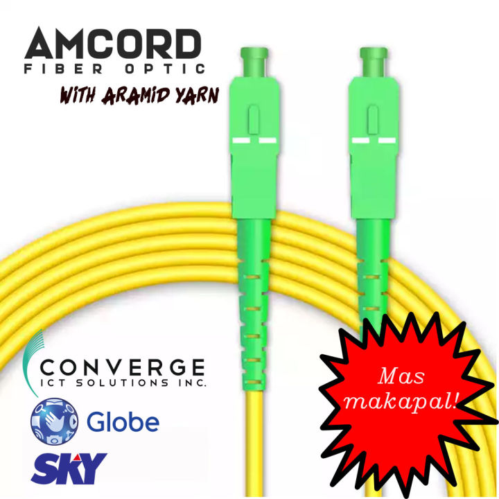 Fiber Optic Patch Cord Converge, Sky and Globe Compatible SC-APC to APC ...