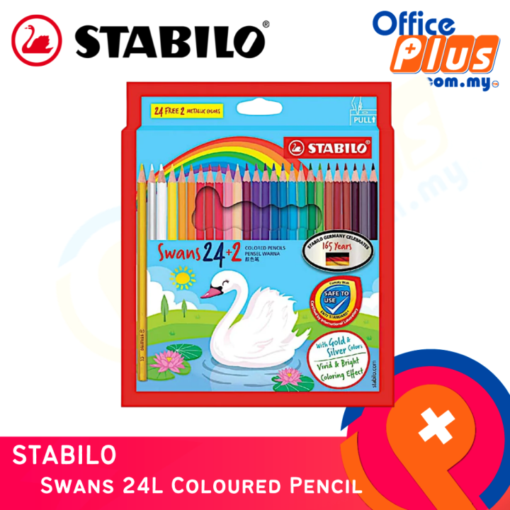 Stabilo Swans Coloured Pencil 24-L | Lazada