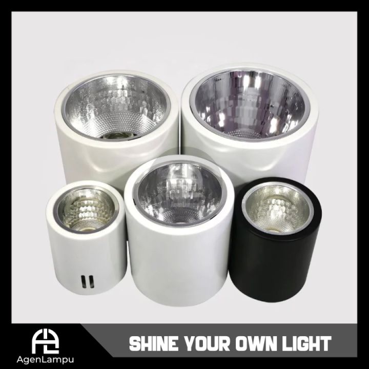 KAP LAMPU RUMAH DOWNLIGHT OB OUTBOW BULAT 3.5 inch / 4 inch / 5 inch E27 | Lazada Indonesia