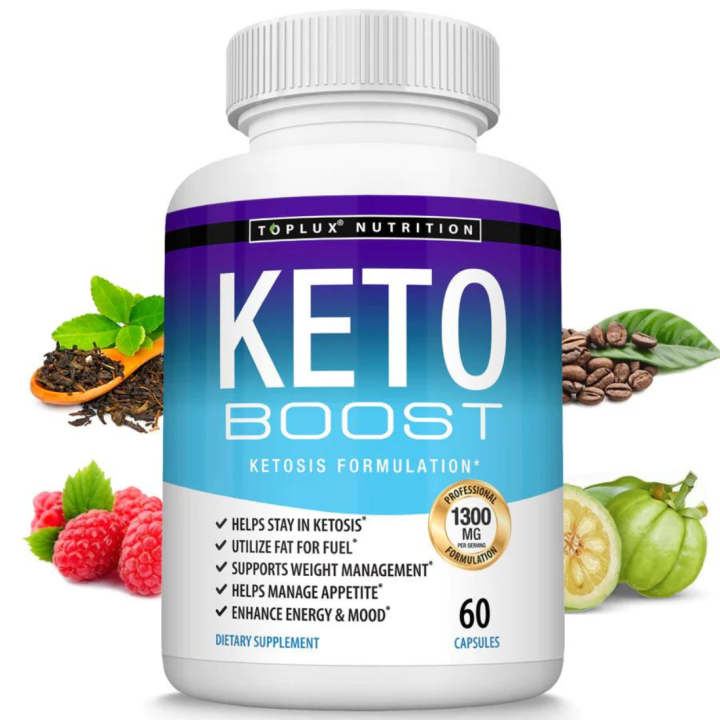 Toplux Nutrition Keto Boost Ketosis Formulation Dietary Supplement 60 ...