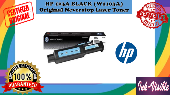 HP 103A BLACK (W1103A) Original Neverstop Laser Toner Reload Kit ...