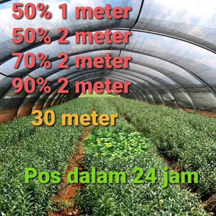 [ROLL] BLACK ORCHID NET 1Meter or 2Meter x 30Meter [50% 70% 90%] SUN ...