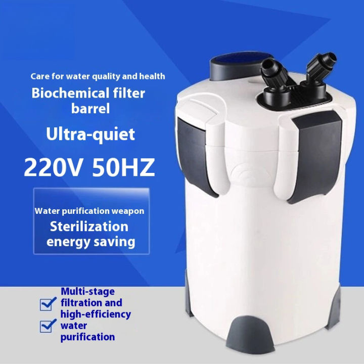 Fish Tank Cylinder Filter Bucket Aquarium Water Algae Purification ...