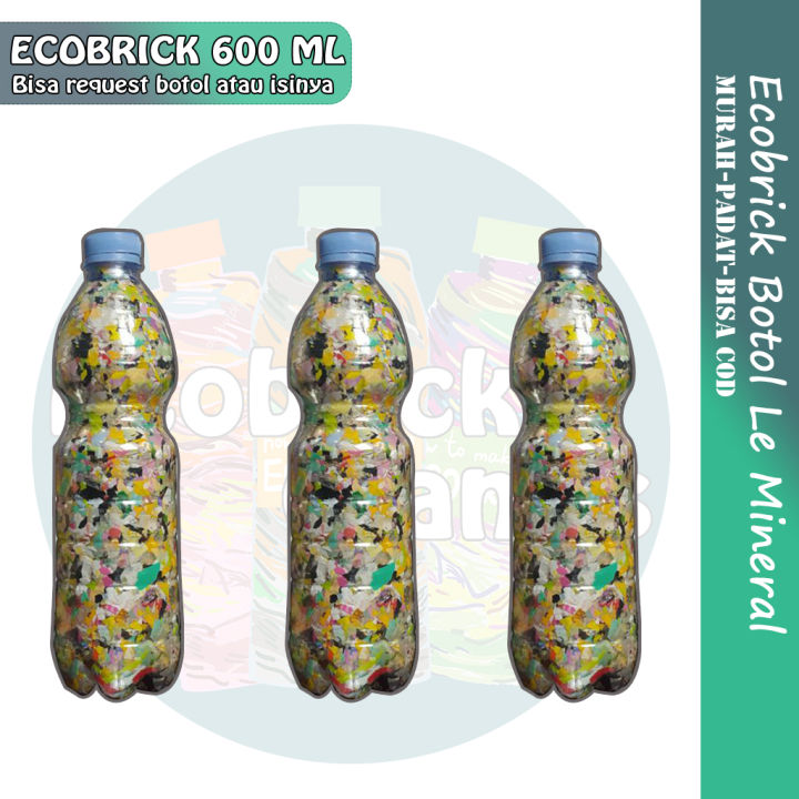 Ecobrick Botol Le Lee Mineral 600 ml Berat 250 g Padat dan Murah ...