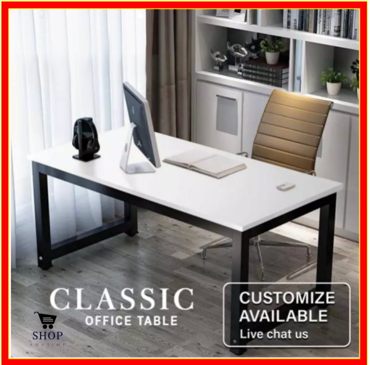 ( Pre Order )Office Computer Table Modern Study Desk Table with MOffice ...