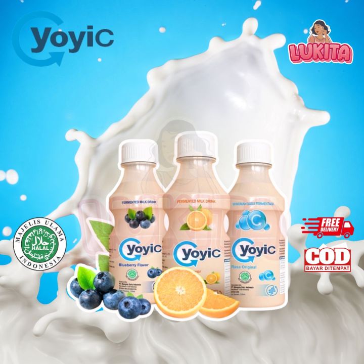 YoyiC Yogurt 130ml Kemasan 9 Botol, Minuman Probiotik untuk Kesehatan ...